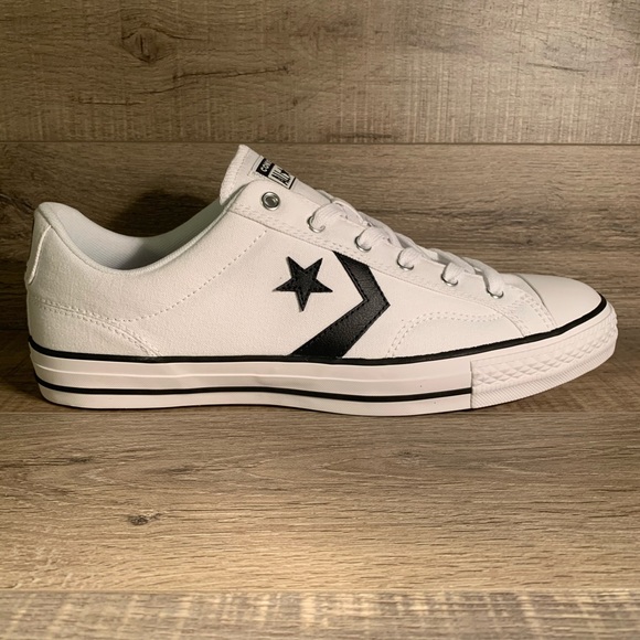 Converse | Shoes | Converse Star Player Ox White Black | Poshmark